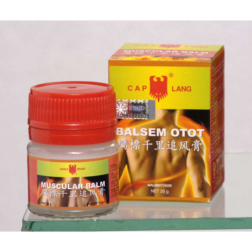 Eagle Brand Muscular Balm Cap Lang Balsem Otot 鹰标千里追风膏 20g | Shopee ...
