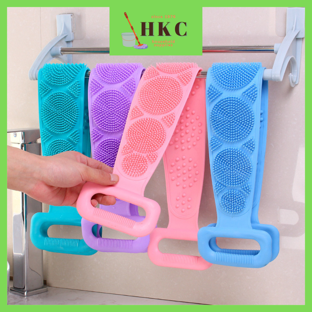 Silicone Bath Body Brush Back Scrub Body Scrubber 身体磨砂 Shower Bathing ...