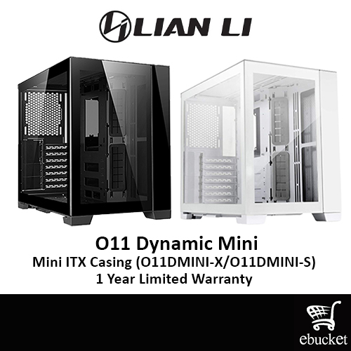 LIAN LI PC-O11 DYNAMIC MINI TG ATX CHASSIS - BLACK / SNOW (O11DMINI-X ...
