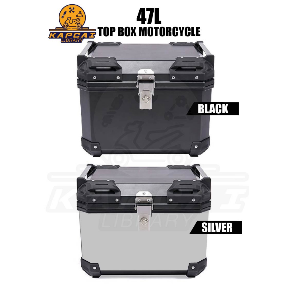 Water Proof Top Box 45L 47L 55L 65L Universal Box Aluminium Premium ABS ...