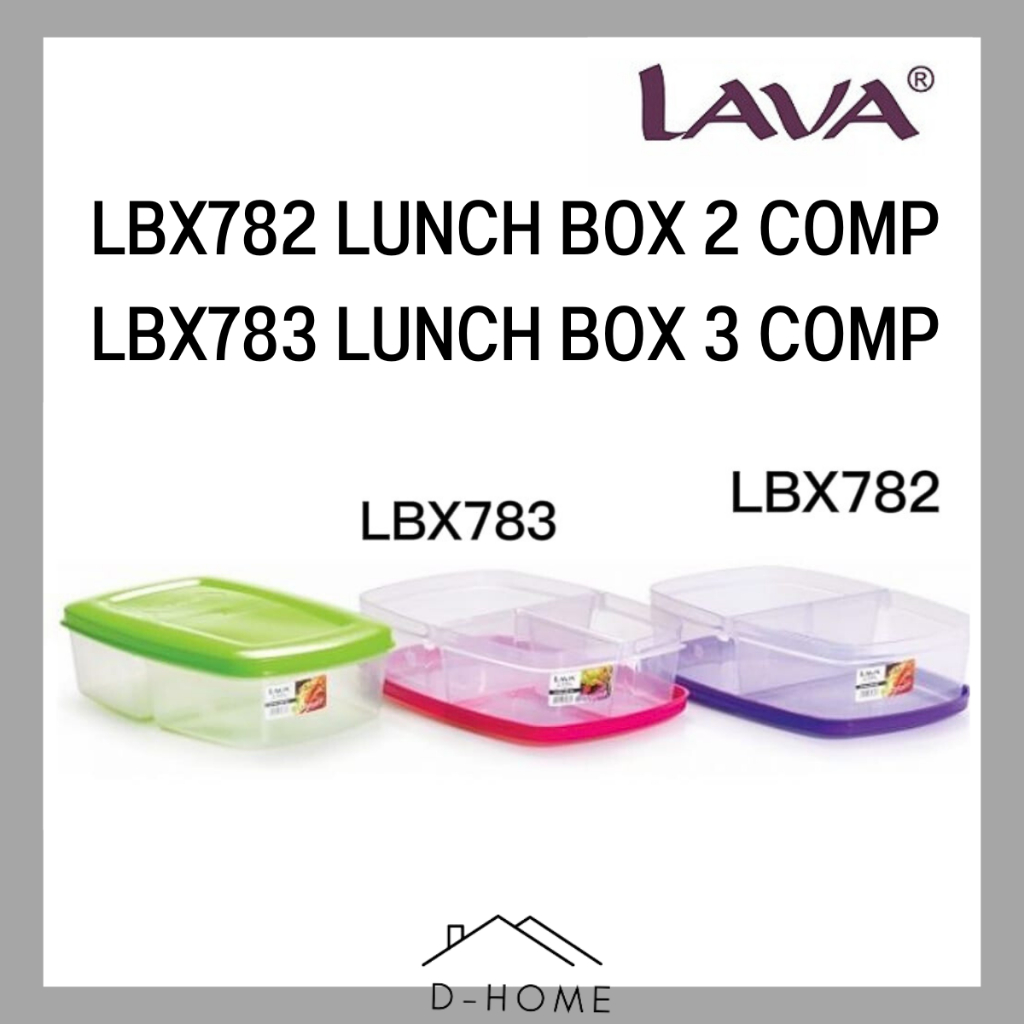 LAVA LUNCH BOX / FOOD CONTAINER / BEKAS MAKAN PLASTIC / 塑料饭盒 | LBX782 1 ...
