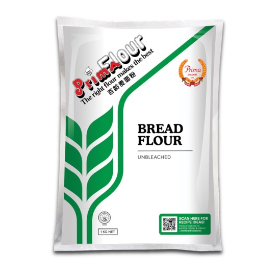 PRIMA Tepung Roti / High Protein Ubleached Bread Flour / 无漂白高筋面粉 1kg ...