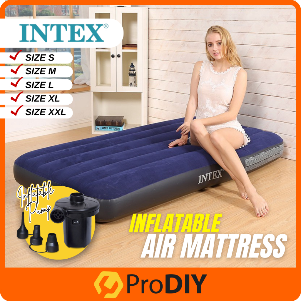 PRODIY INTEX 5 Size Inflatable Air Mattress Tilam Angin Single Intex ...