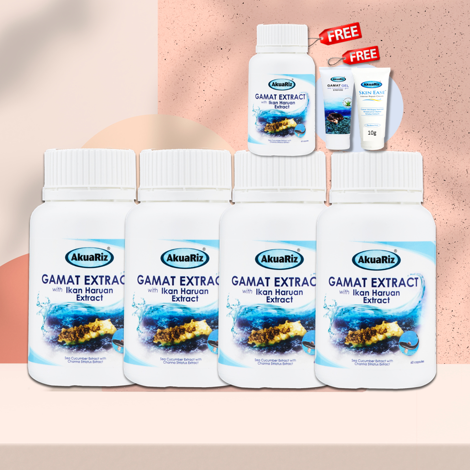 Akuariz Gamat Extract With Ikan Haruan Extract (60 Capsules) EXPIRY 12/ ...