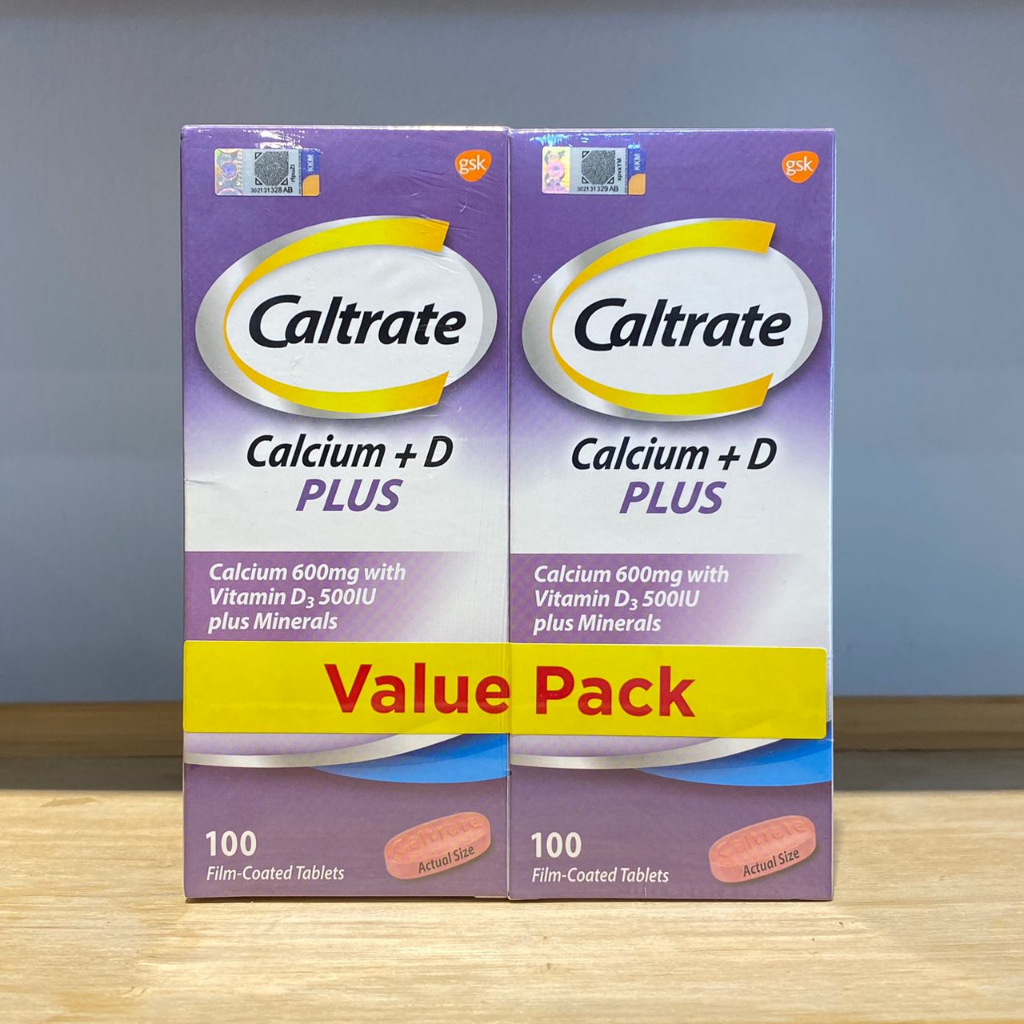 Caltrate Calcium + D Plus VALUE PACK 60x2 | Shopee Singapore
