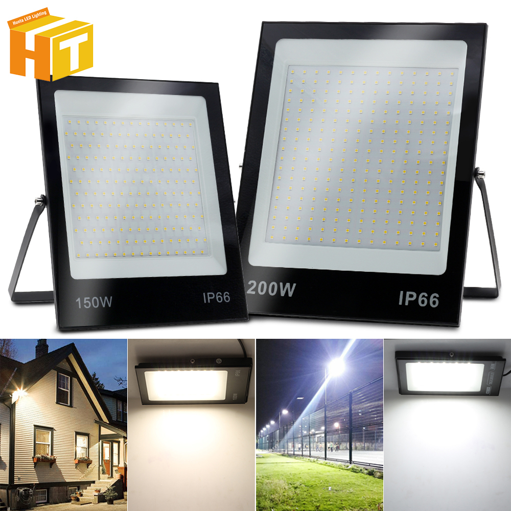 LED Flood Light IP67 Waterproof 220V 100W 150W 200W Outdoor Garden Lamp ...
