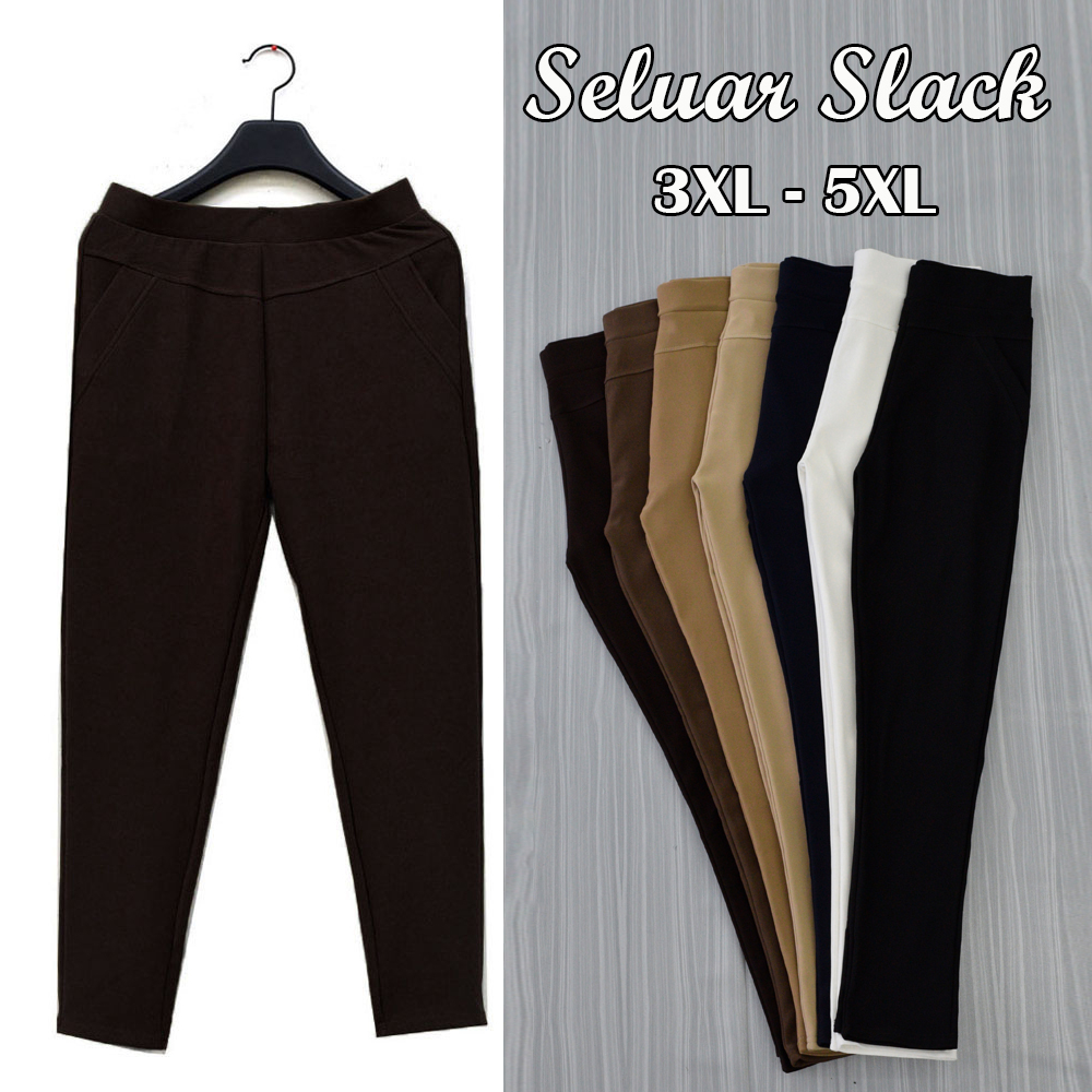 PPF 1902 3XL-8XL Slack Pant With Pocket Seluar Slim Fit Seluar Slack ...