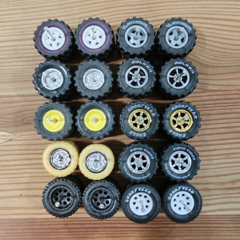 Tayar Getah Rubber Wheels 1/64 Hot Wheels Toyota Land Cruiser 13mm ...
