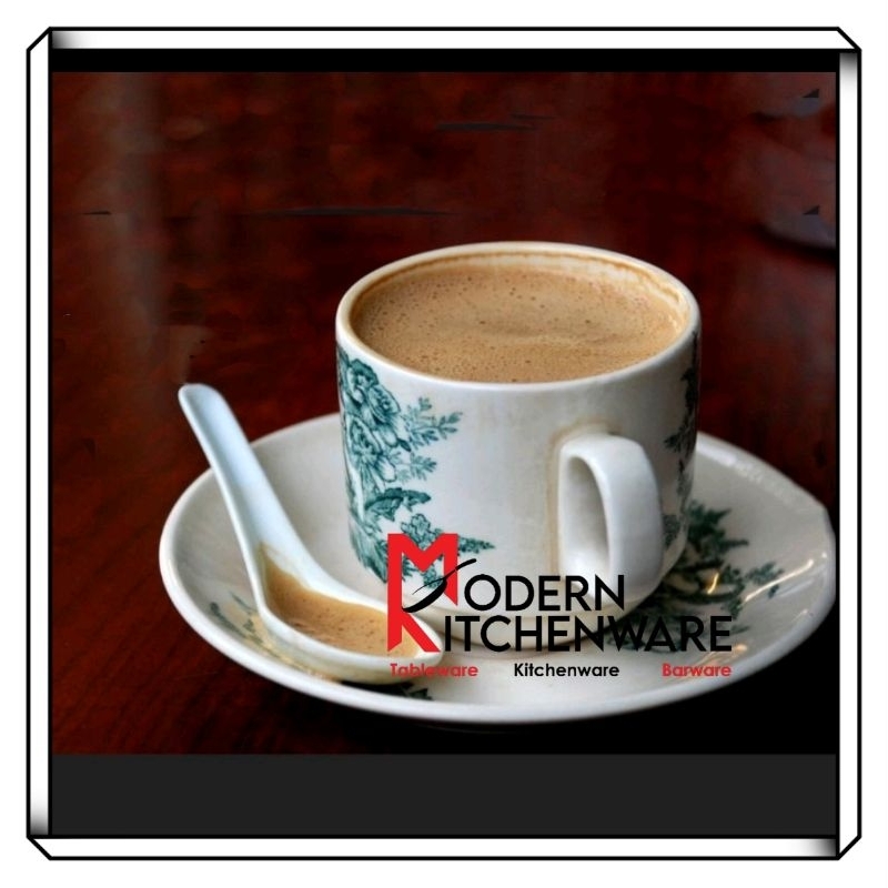 (MKitchenware)Ceramic Kopi Spoon Traditional Kopi Cup Set Traditional ...