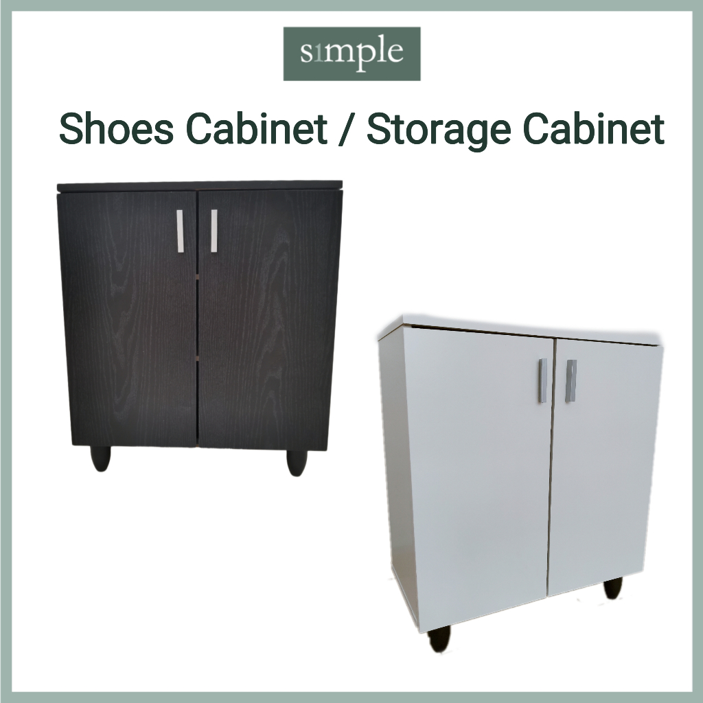 3 Tier Shoes Cabinet With Door/Shoes Rack/Storage Cabinet /Almari Kasut ...