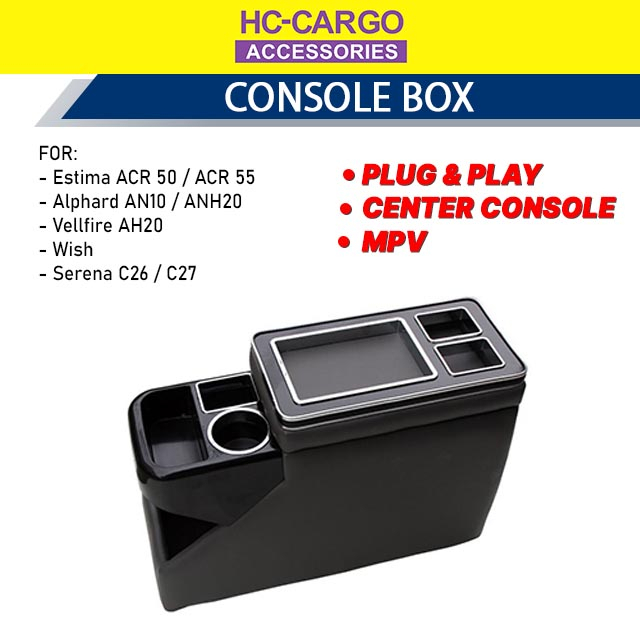 HC Cargo MPV Nissan Serena/Estima/Wish/Vellfire Center Console Storage ...