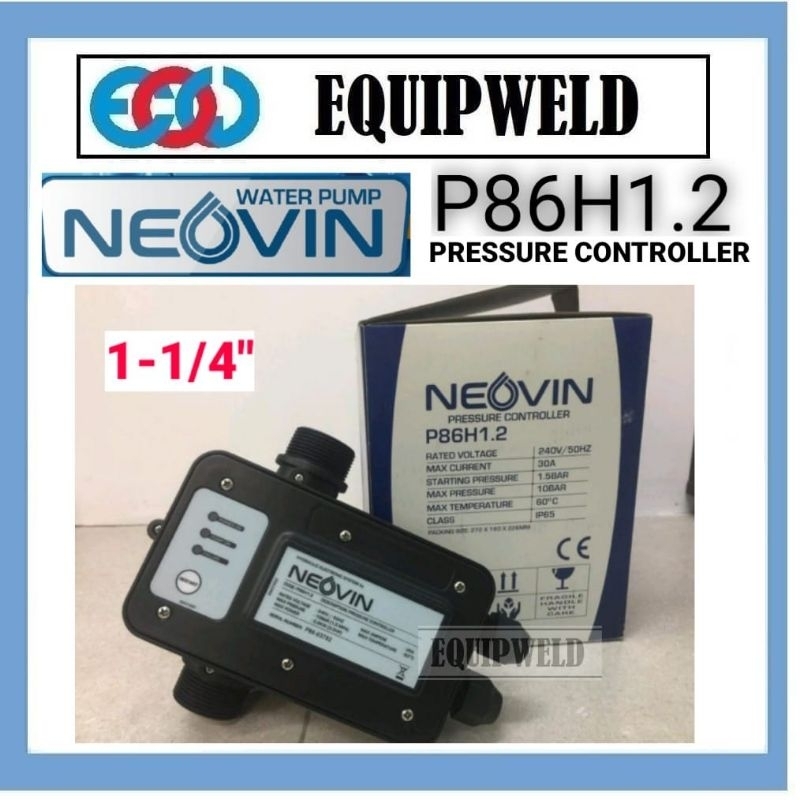 NEOVIN P86H1.2 PRESSURE CONTROLLER FOR WATER BOOSTER PUMP (PRESS ...
