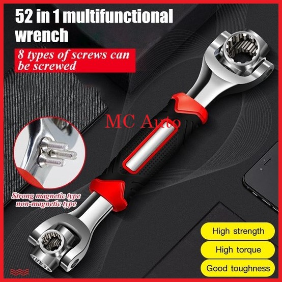 Strong Magnetic 52in1 52 in 1 Wrench 360 Degree Rotation Universal ...