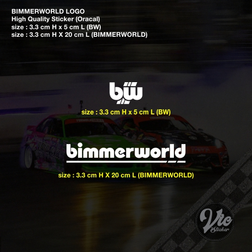 BIMMER WORLD & BW Sticker / Decal (High Quality Sticker) | Shopee Singapore