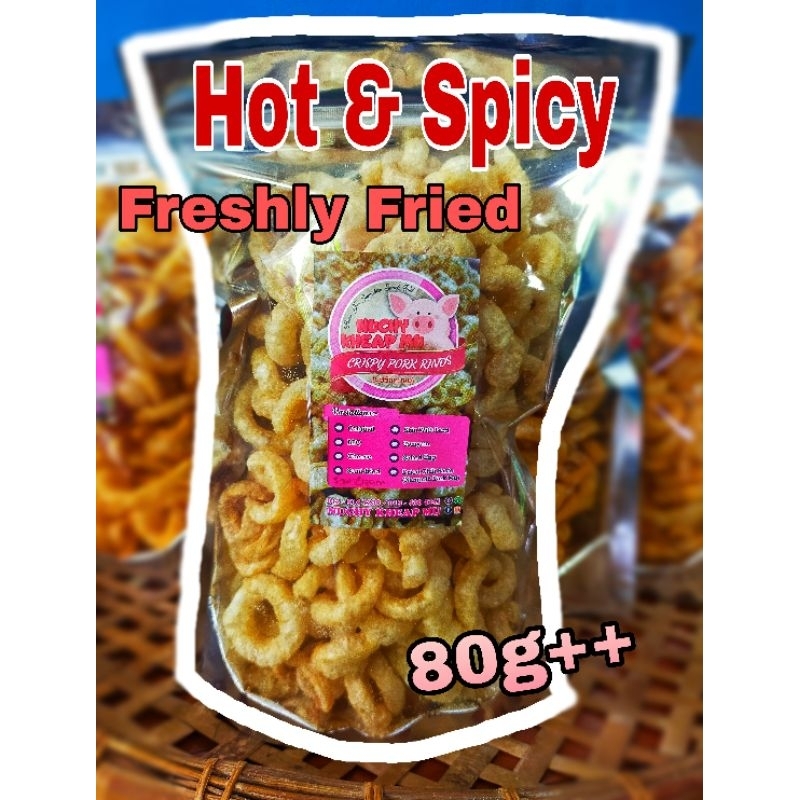 HOT& SPICY ️!!️Thai homemade crispy fried pork rinds/crispy fried pork ...