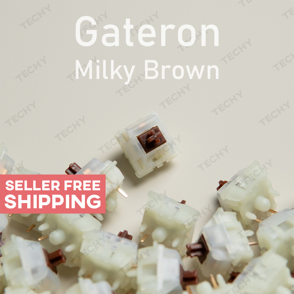 Gateron Milky Brown 5 Pin Mechanical Switches for Mechanical Keyboards ...