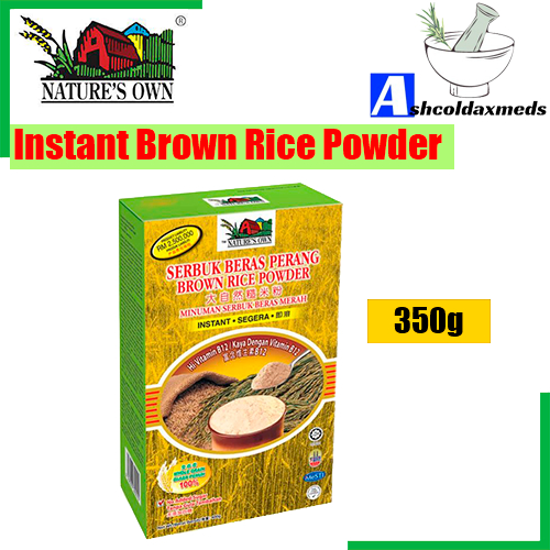 (BOX) Nature's Own Instant Brown Rice Powder 350G EXP12/2026 | Shopee ...