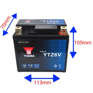 YTZ6 YTZ6V YTX5L YTZ7S YUASA BATTERY RS150 CBR 150 VARIO150 AIR BLADE ...