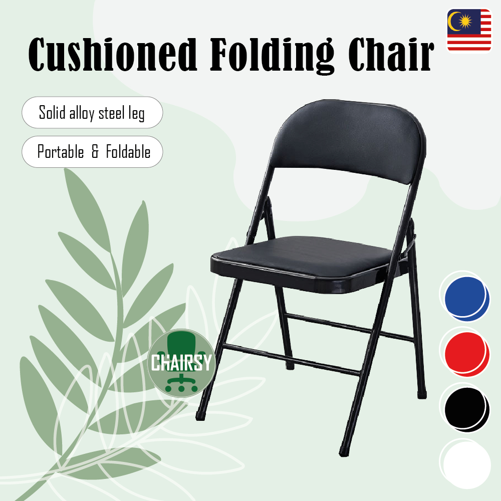 Cushion Chair Kerusi Lipat Folding Fancy Chair Dining Designer Office ...
