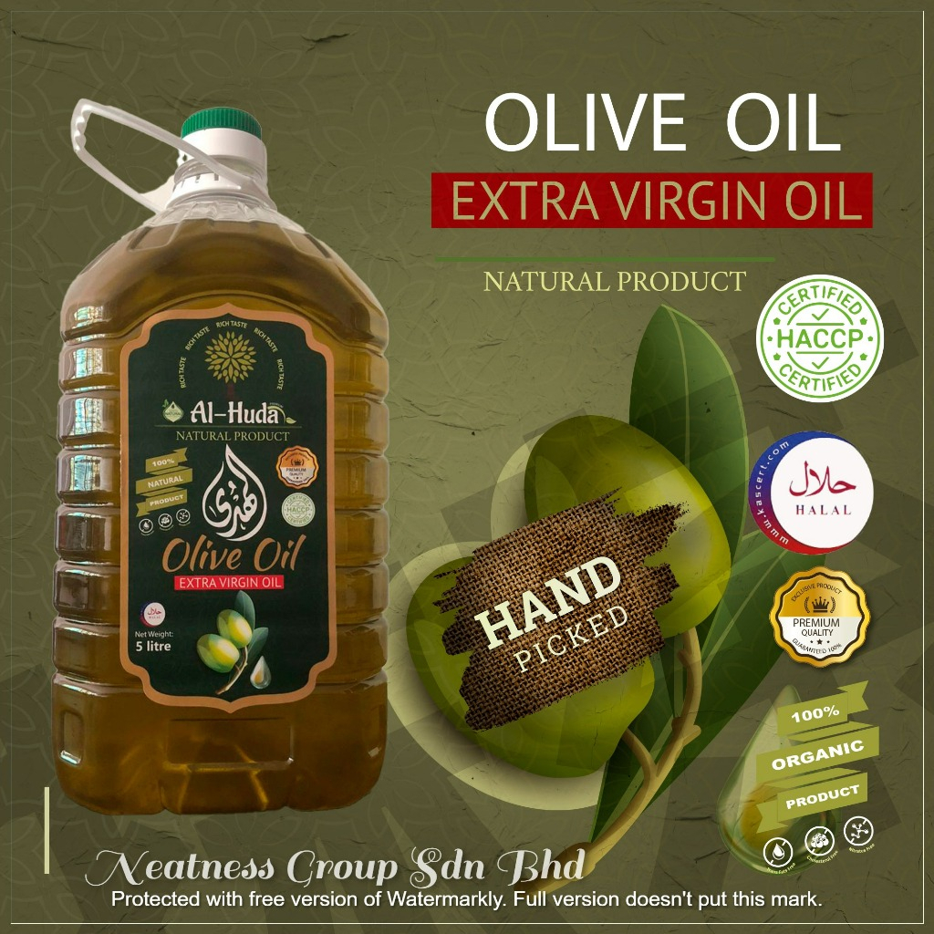 Alhuda Oilve Oil Extra virgin olive oil 5L | Shopee Singapore