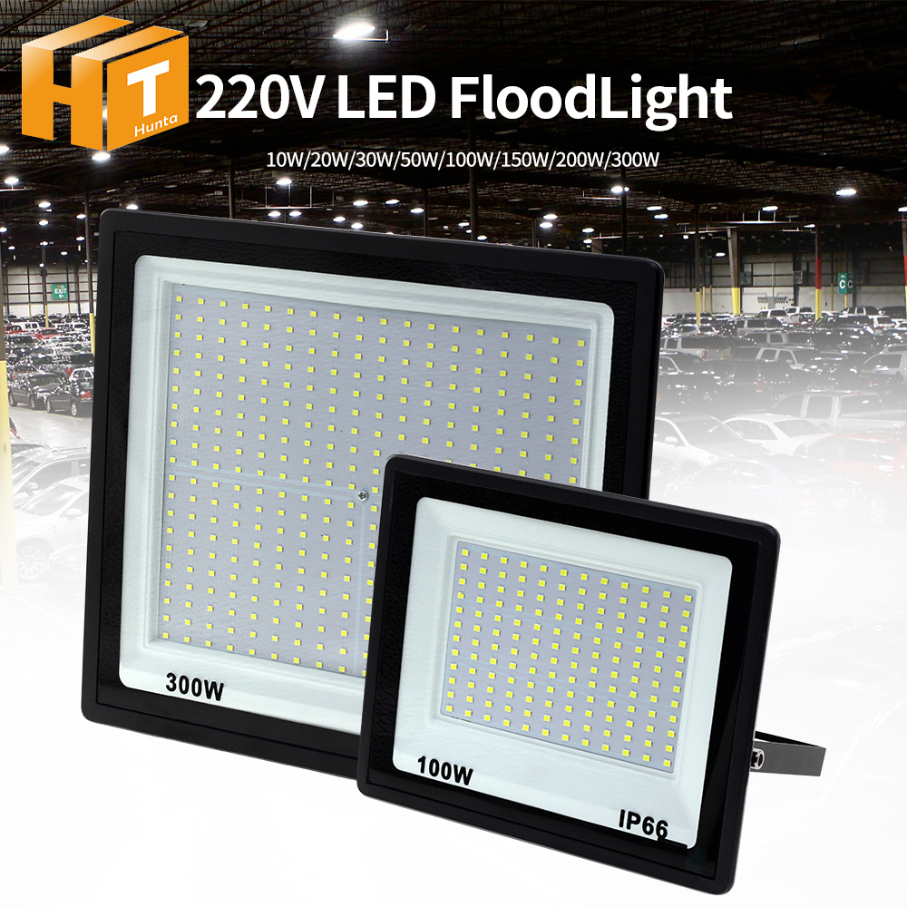 220V LED Flood Light 50W 100W 150W 200W 300W Floodlight IP66 Waterproof ...
