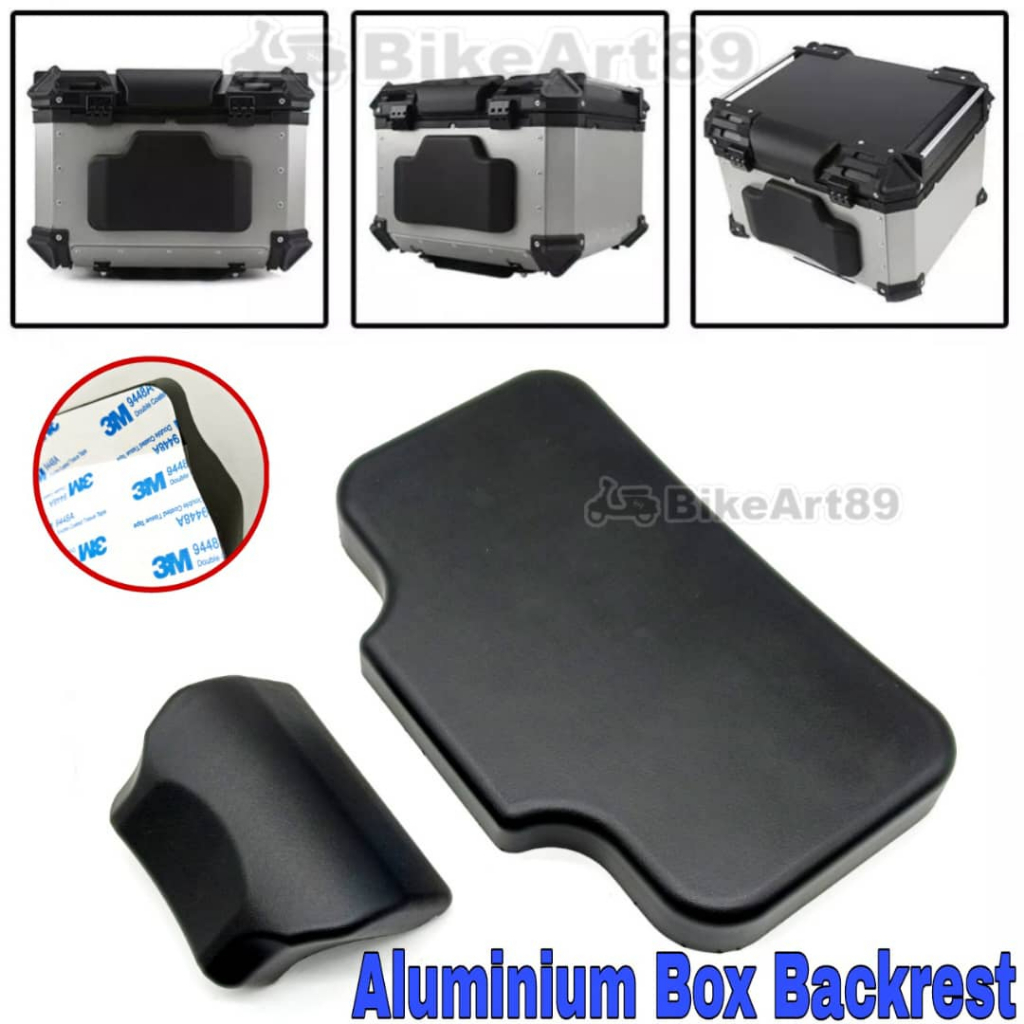 Top Box Backrest Cushion Aluminium Box Back Rest Soft Sponge 45L / 55L ...
