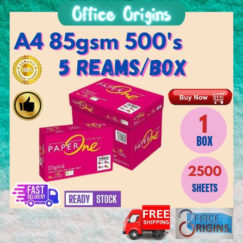 PaperOne A4 Digital Paper 85gsm 2500 Sheets [5 Reams] Premium Digital ...
