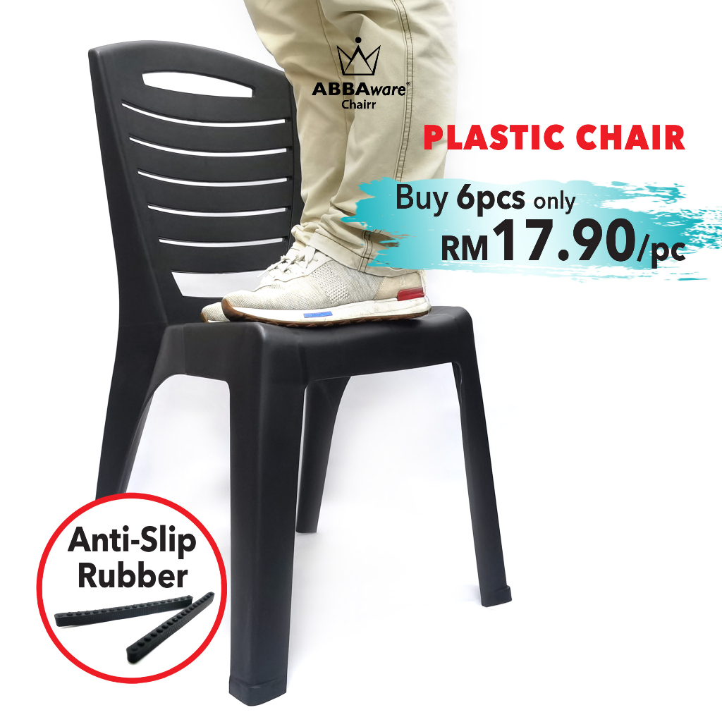 Abbaware Plastic Chair/Kerusi Makan/Kerusi Plastik/Dining Chair/Anti ...