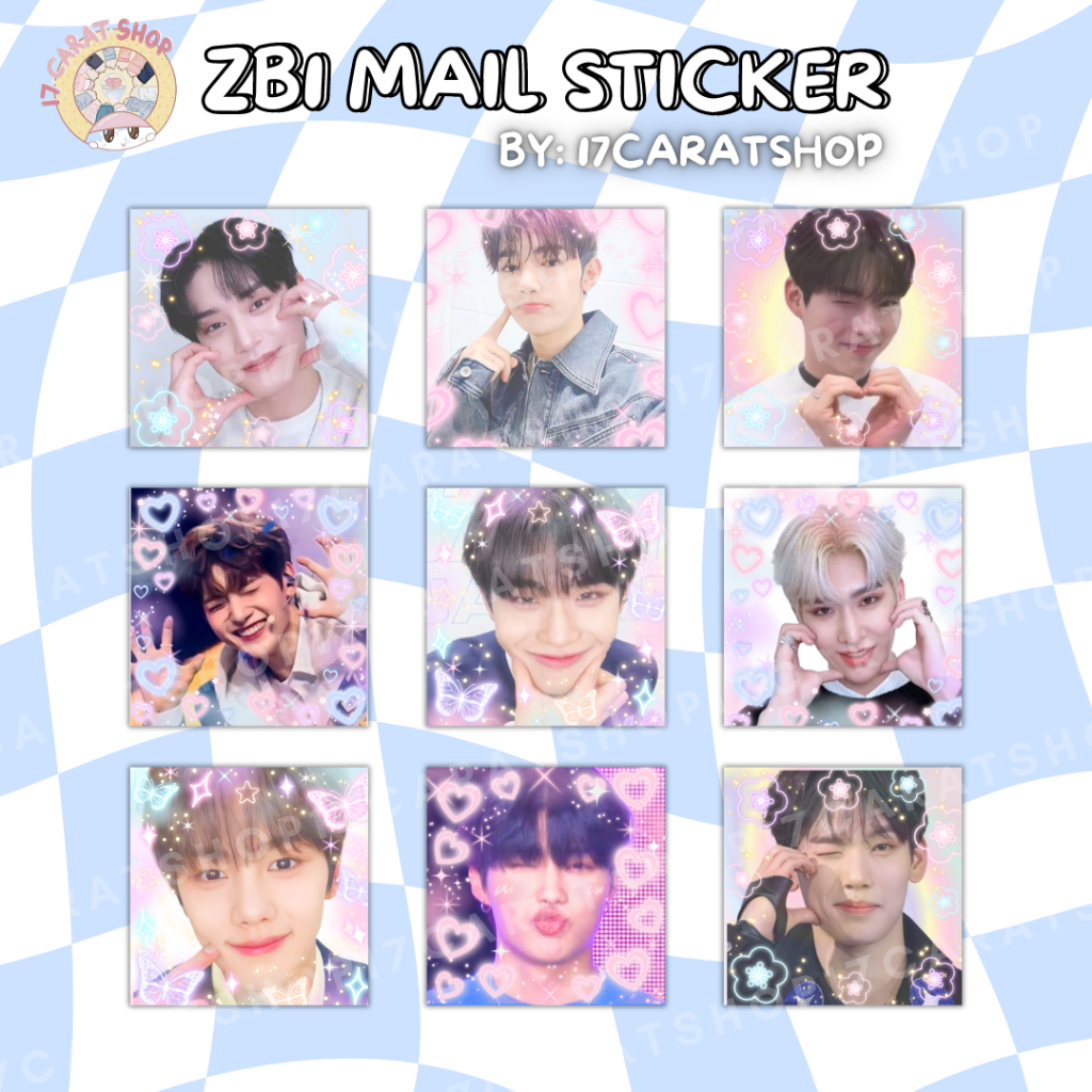 ZB1 ZEROBASEONE Cute Mail Sticker 4cmx4cm | Shopee Singapore