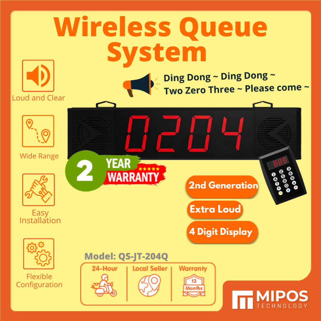 Wireless Queue Calling System/4-Digit/QMS Queue System/English & Ding ... Wireless Queue Calling System/4-Digit/QMS Queue System/English & Ding ...
