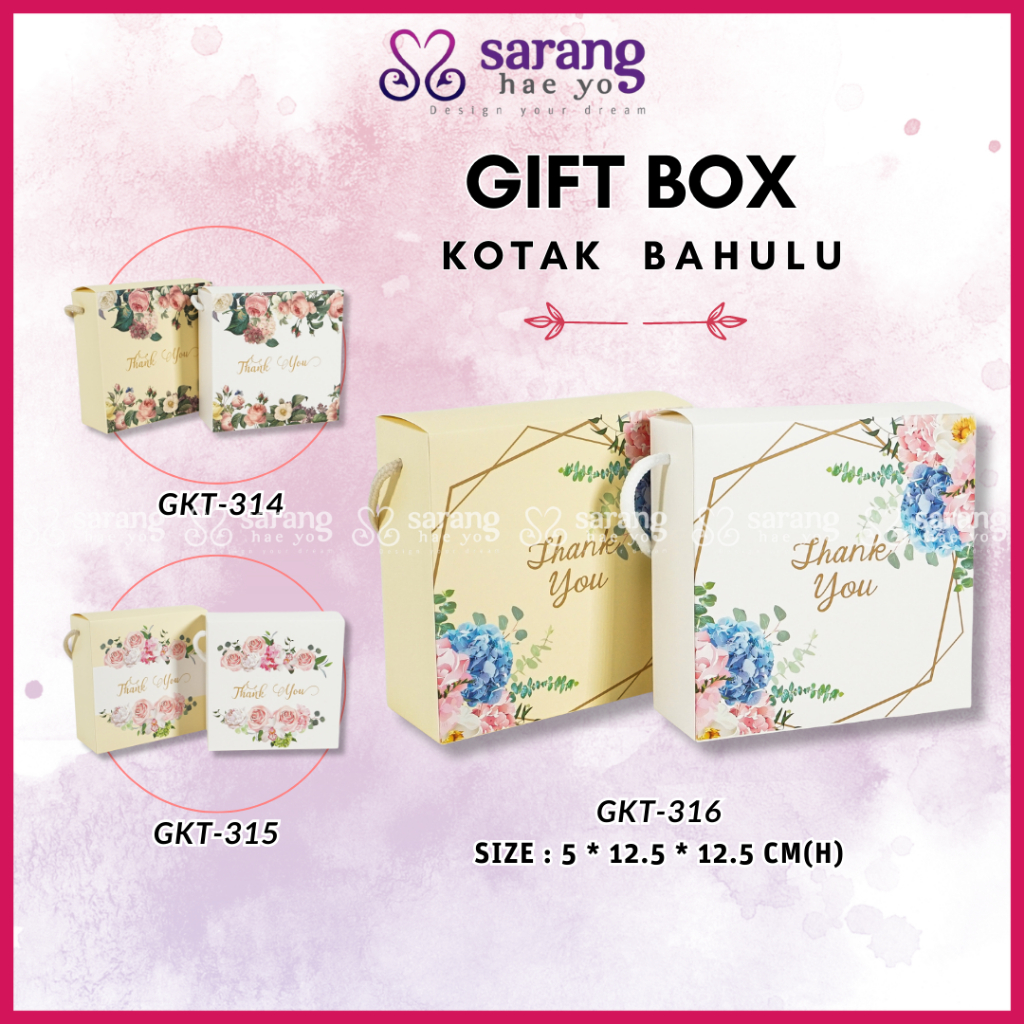 Wedding Birthday Party Goodies Box Kotak Doorgift Sejadah Kotak Bahulu ...