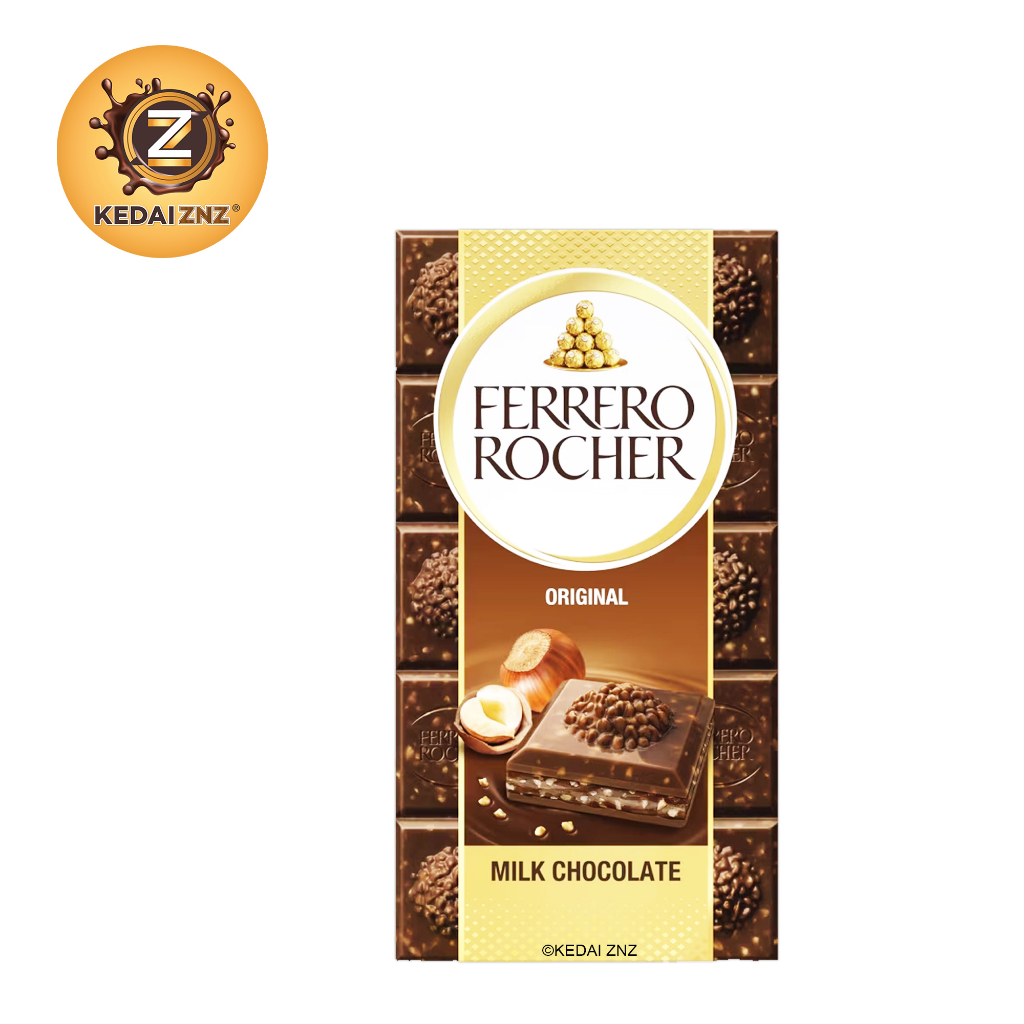 Chocolate FERRERO ROCHER Hazelnut Chocolate Bar 90g Coklat | Shopee ...