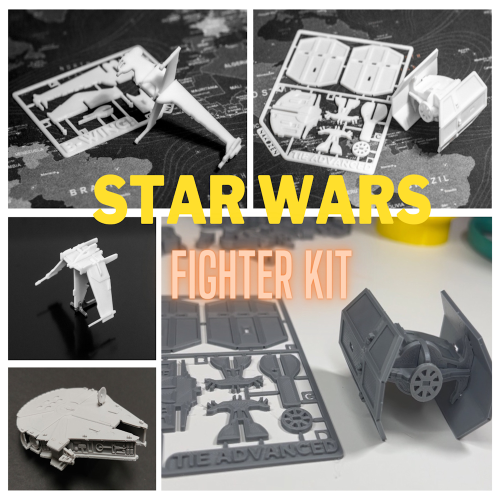 Star Wars Kit Cards Fighter Model - 3D Printed | Shopee Singapore