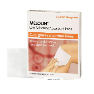 Smith & Nephew MELOLIN Low Adherent Absorbent Wound Dressing | Shopee ...