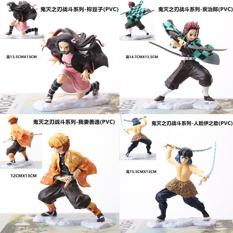 Demon Slayer Combat Fighting Series Inosuke Figure ,nezuko figure ...