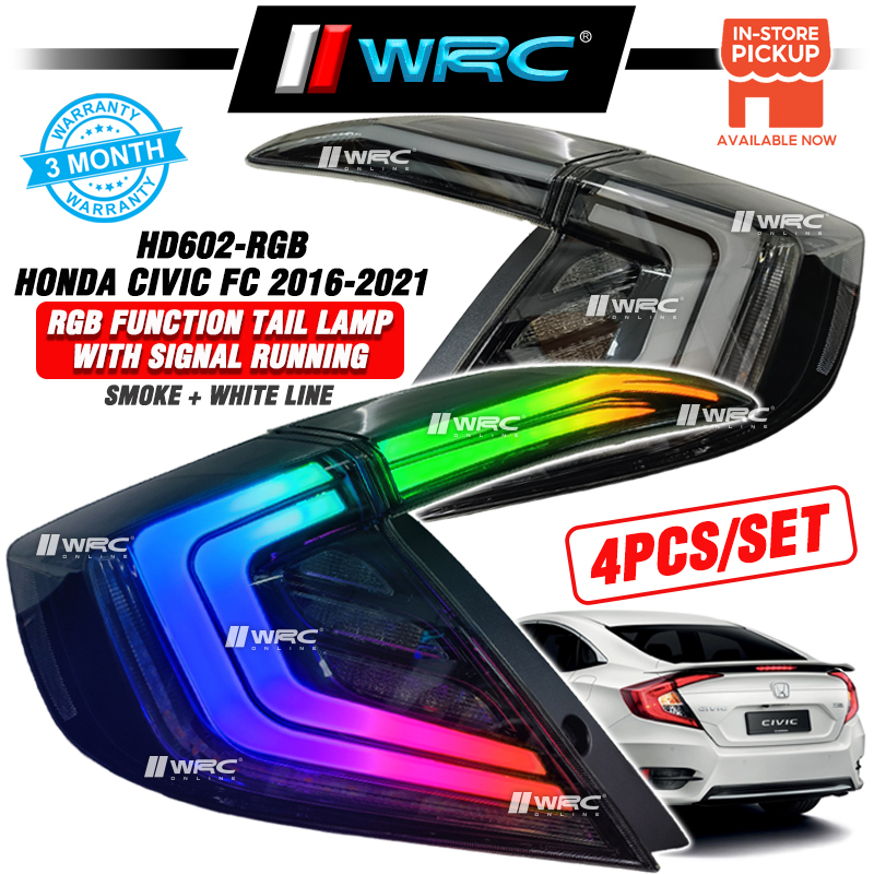 HD602-RGB Honda Civic FC 2016 - 2021 RGB Function Tail Lamp With Signal ...