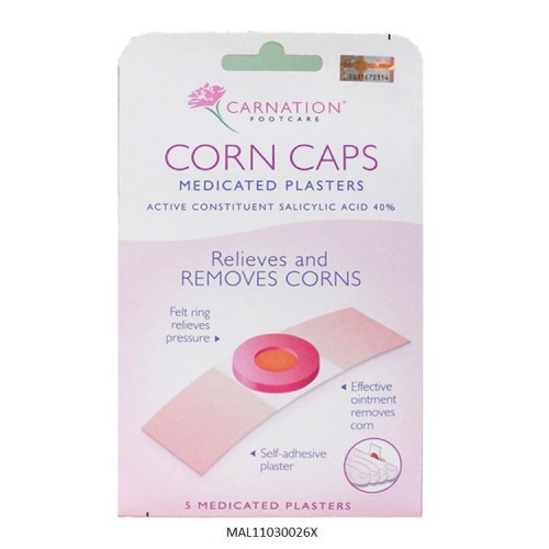 Carnation Corn Caps Medicated Plaster 5s | Shopee Singapore