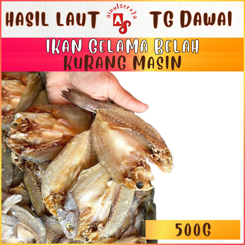 Gelama Fish Belah Less Salty Tanjung Dawai 500g | Shopee Singapore