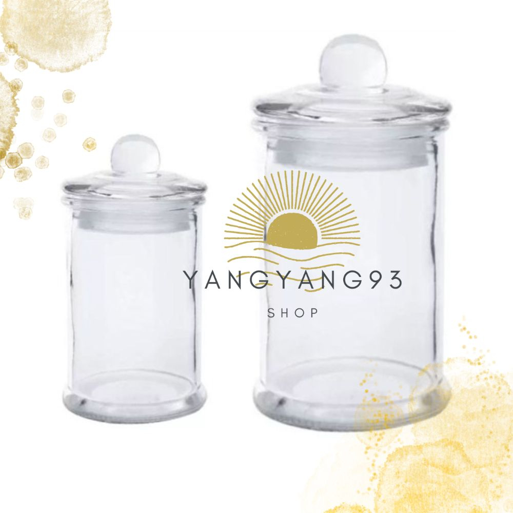 Glass jar with bell lid Terrarium Jar Clear Glass Tea Candle Container ...