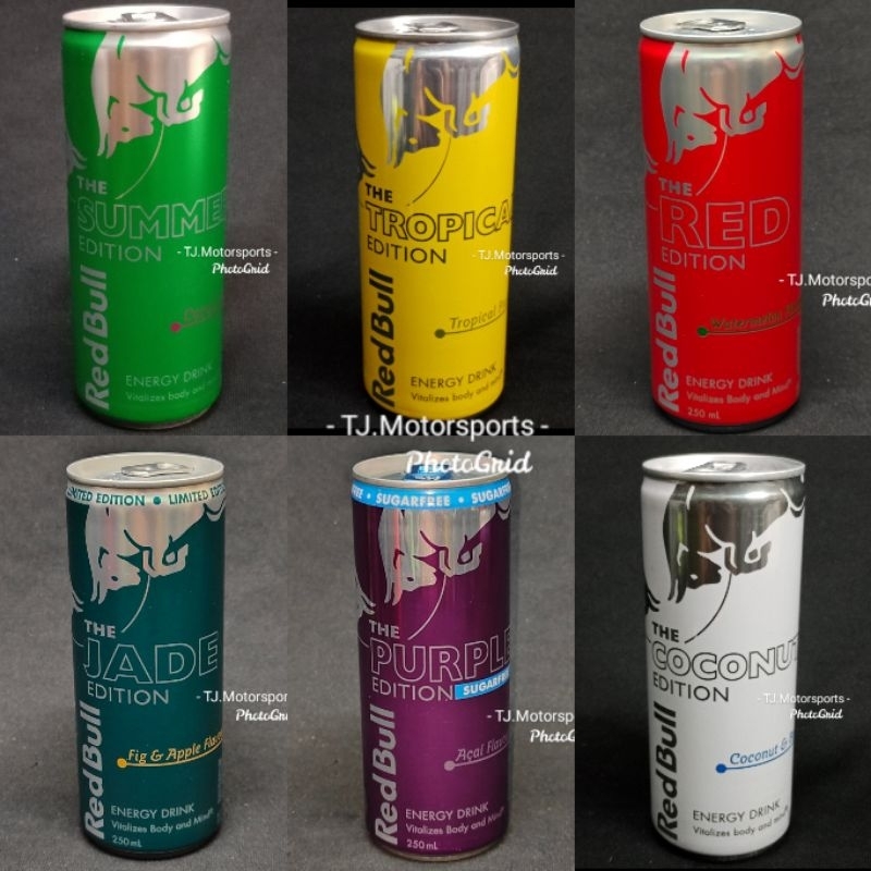 IMPORTED EDITION Red Bull Energy Drink Summer Tropical Fruits & Coconut ...