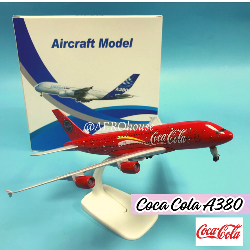 COCA COLA Latest Aeroplane/ Aircraft - (Big) A380 (20cm) | Shopee Singapore