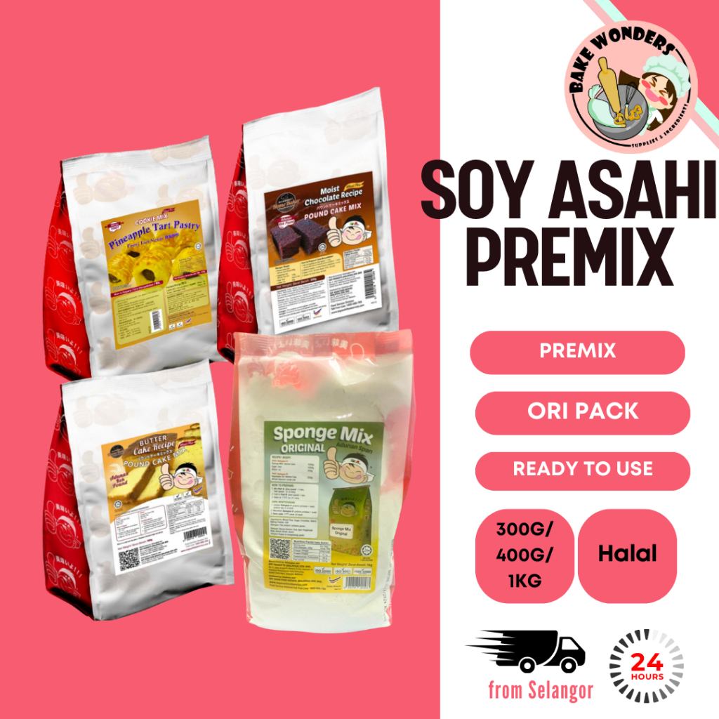 Soy Asahi Pineapple Tart Pastry Mix /Butter Cake Mix/Moist Chocolate ...