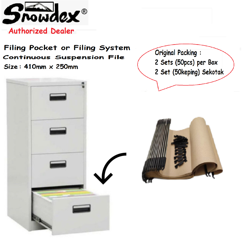 Snowdex Cabinet Filing System Continuous Suspended File Suspension File ...