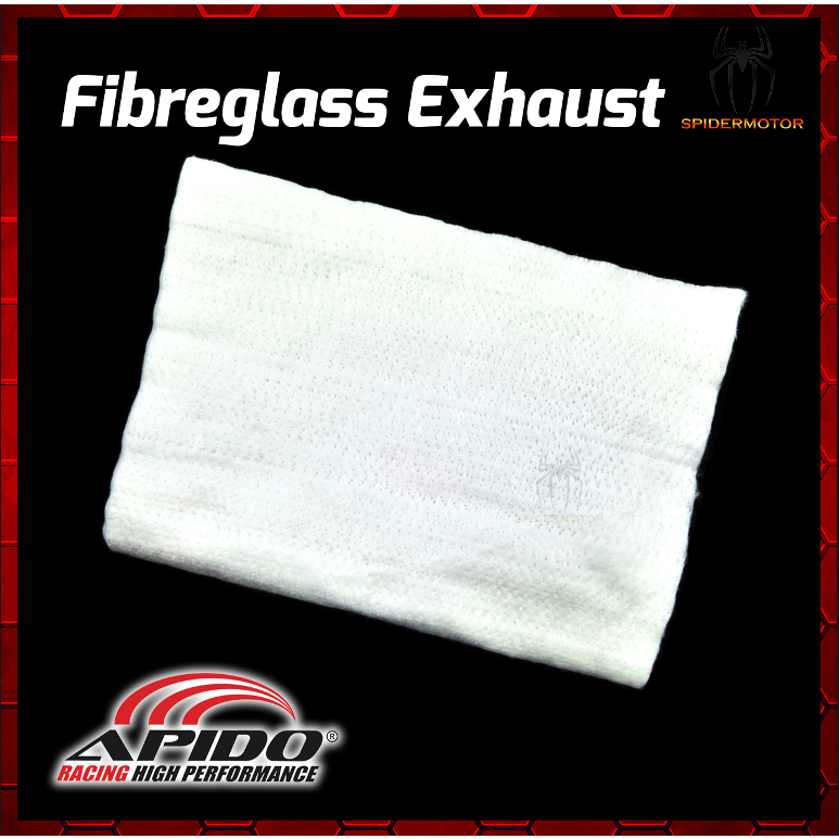 Fibre Fiber Fibreglass Exhaust Ekzos Apido Universal 300MM X 435MM ...