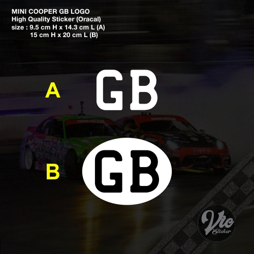 MINI COOPER GB LOGO Sticker / Decal (High Quality Sticker) | Shopee ...