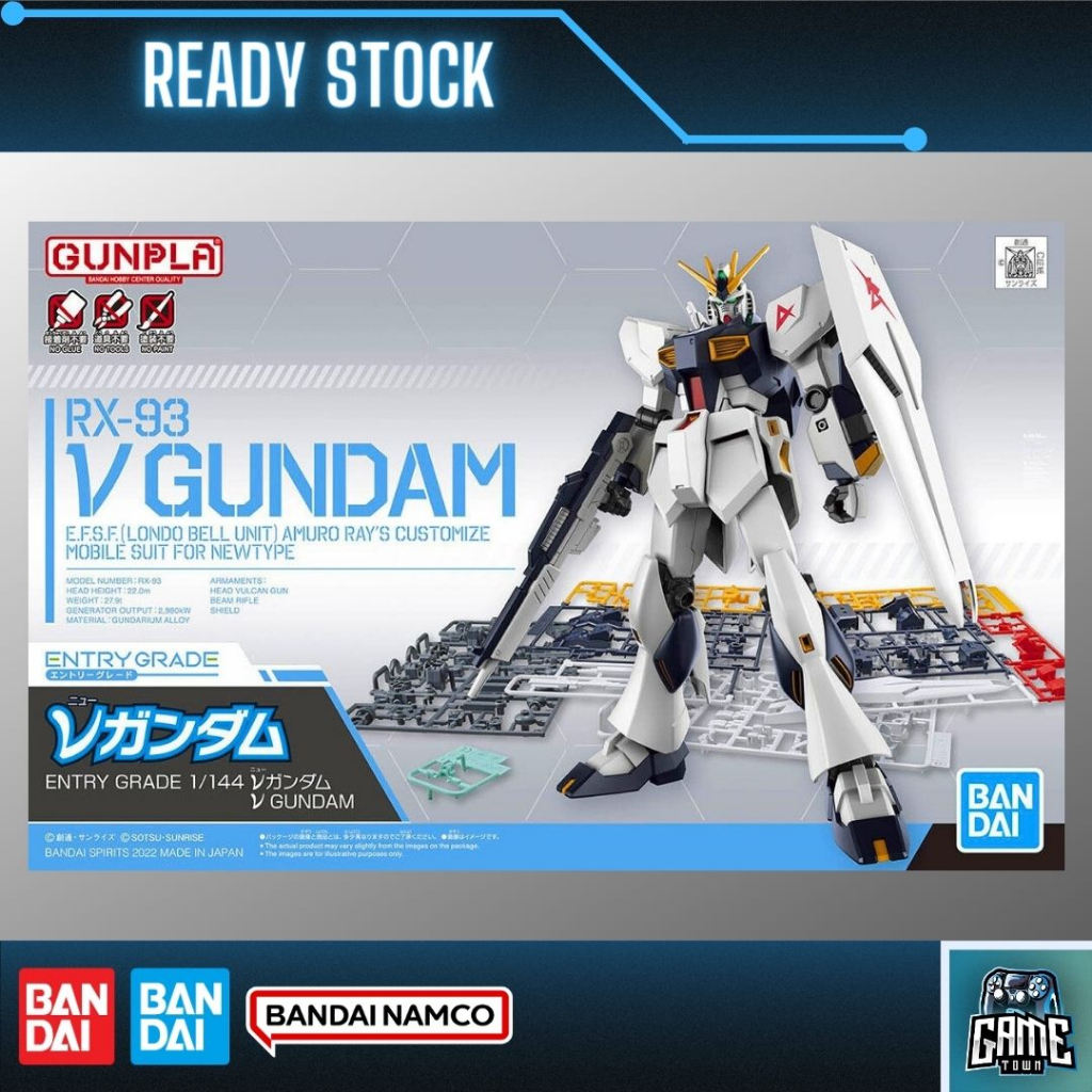 Bandai EG / Entry Grade 1/144 011 RX-93 Nu Gundam | Shopee Singapore