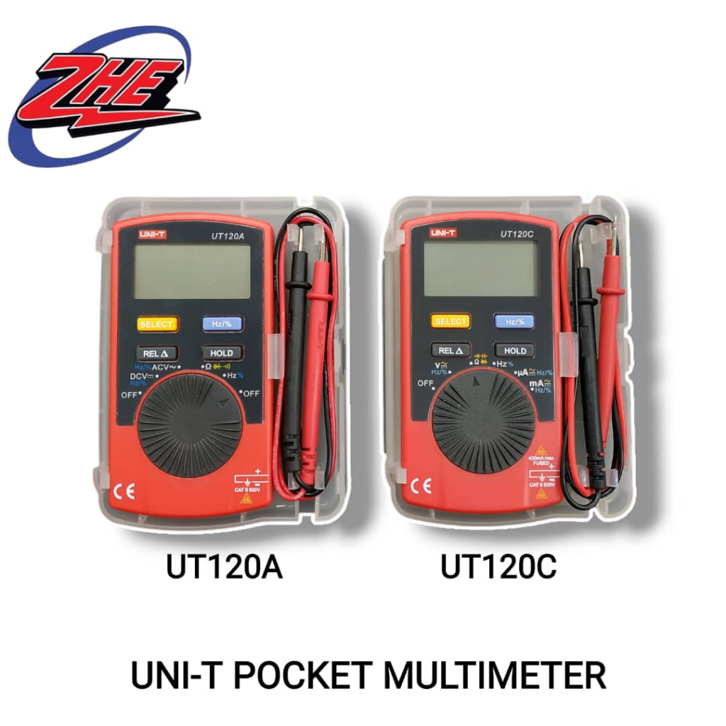 UNI-T UT120A UT120C MINI POCKET ELECTRICAL DIGITAL MULTIMETER MULTI ...