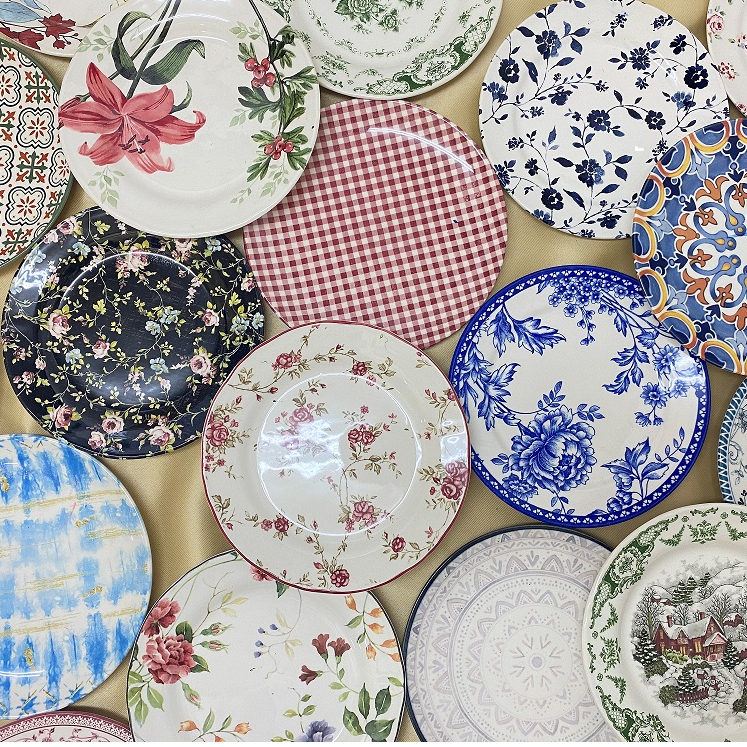 Multipurpose Salad Plate - Random Design & Mix Design (8") | Shopee ...