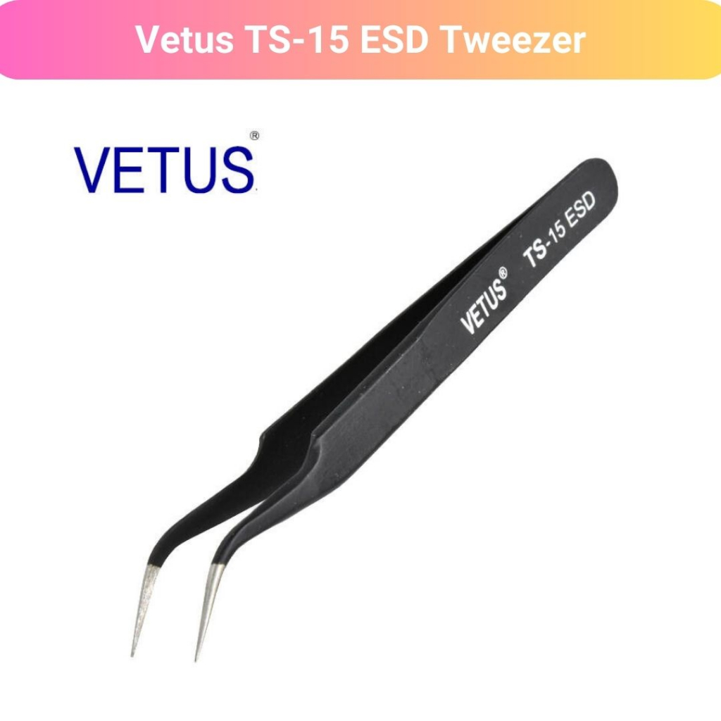 Tweezer VETUS HRC 30 TS-15 ESD ( Black ) | Shopee Singapore