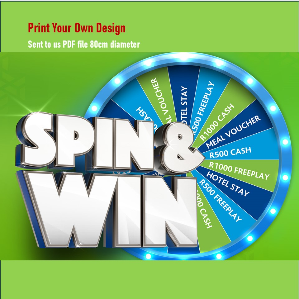 Spin & Win Party Games Wheel Of Fortune Prize Wheels 60cm diameter ...